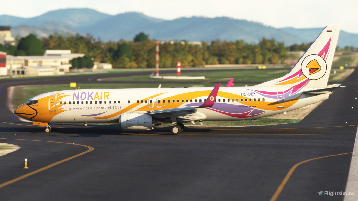 PMDG B737-800 | Nok Air| HS-DBV + HS-DBW + HS-DBX | 4K のために Microsoft ...