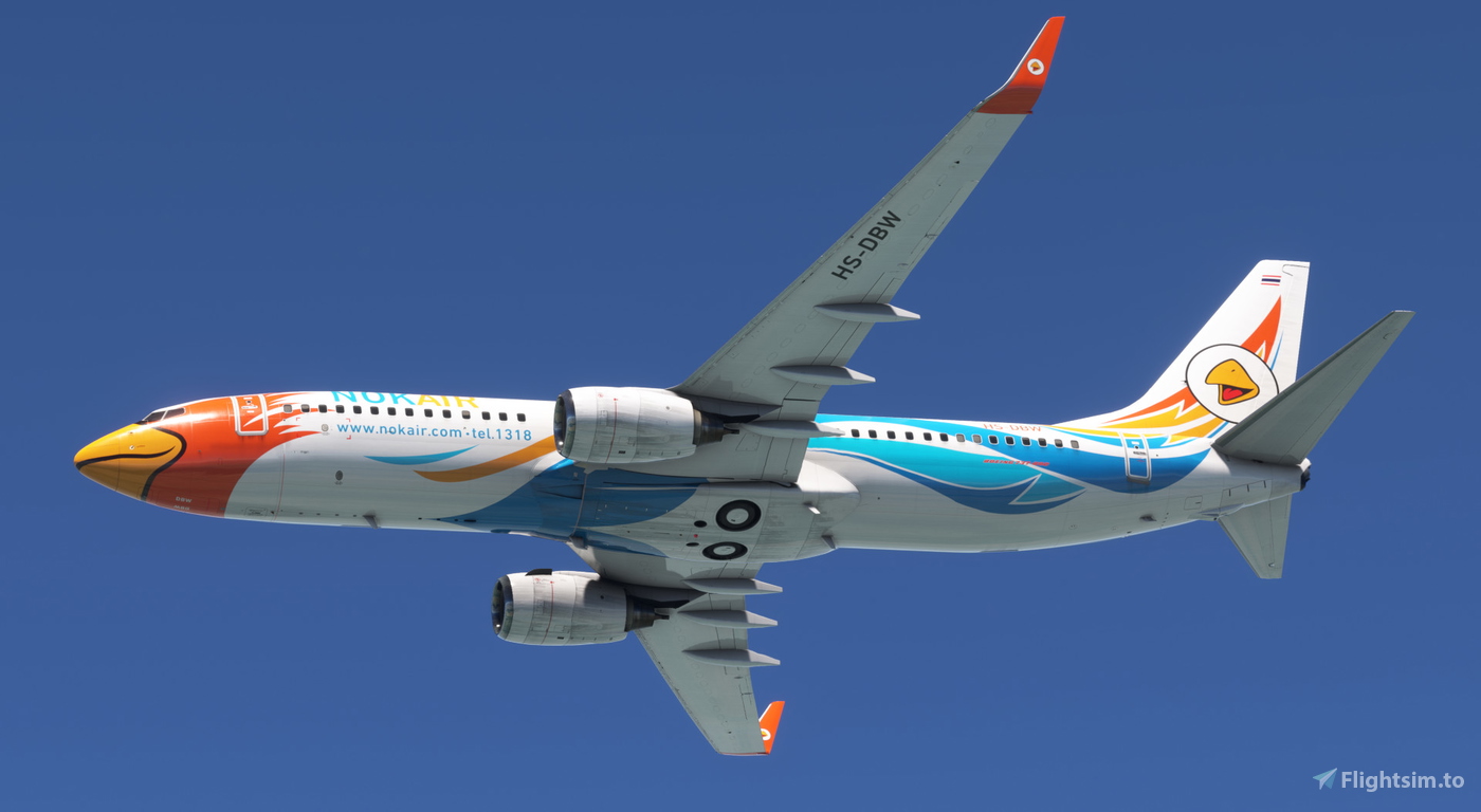 PMDG B737-800 | Nok Air| HS-DBV + HS-DBW + HS-DBX | 4K for Microsoft Flight Simulator | MSFS