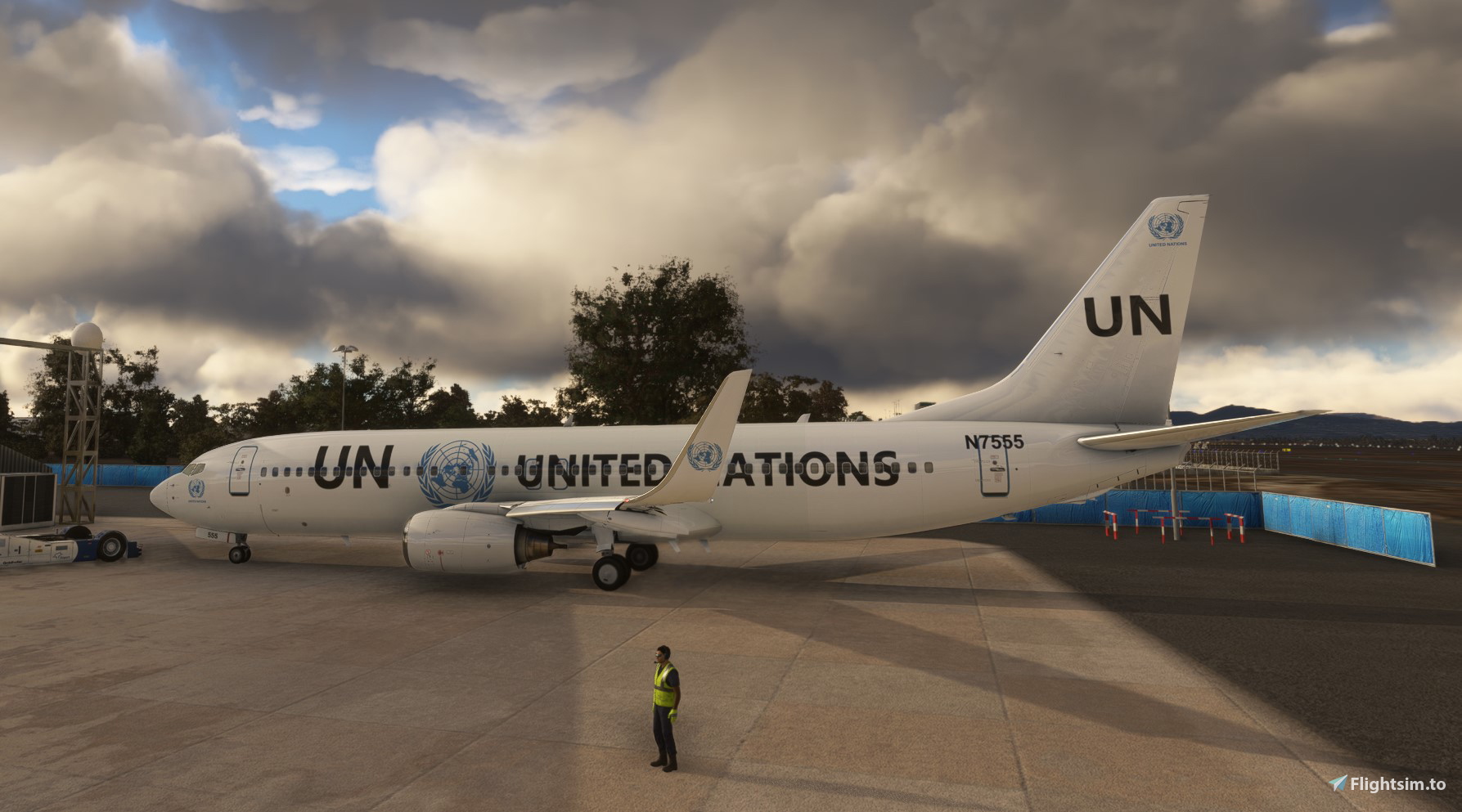 PMDG B737-800 United Nations livery - MSFS Add-on - Flightsim.to