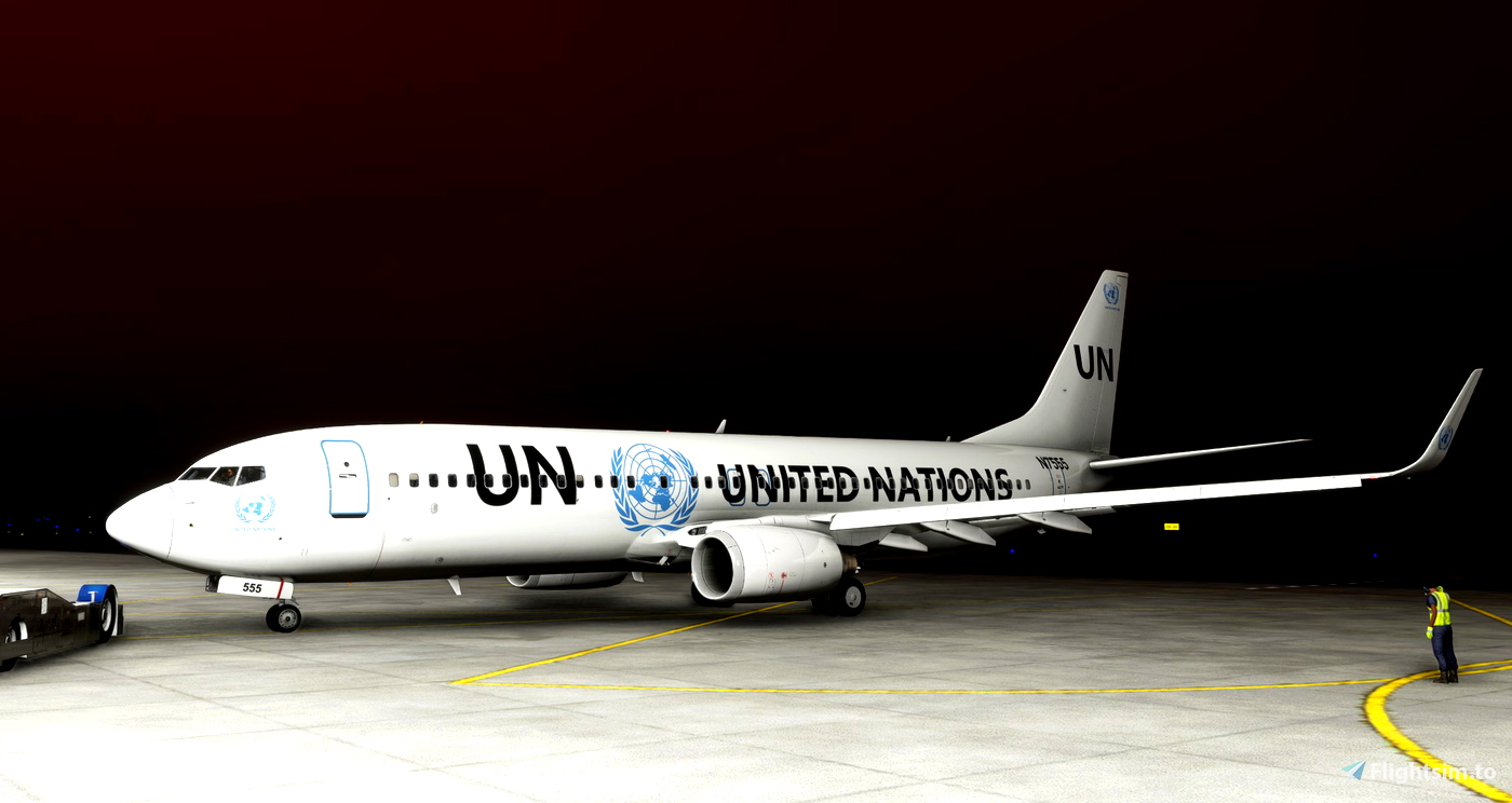 PMDG B737-800 United Nations livery のために Microsoft Flight Simulator | Feed