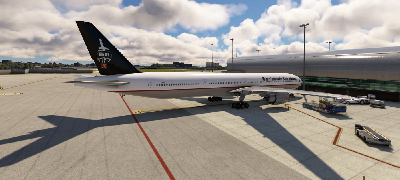 PMDG B777-300ER Big Jet TV (Fictional) G-BIGJ for Microsoft Flight ...