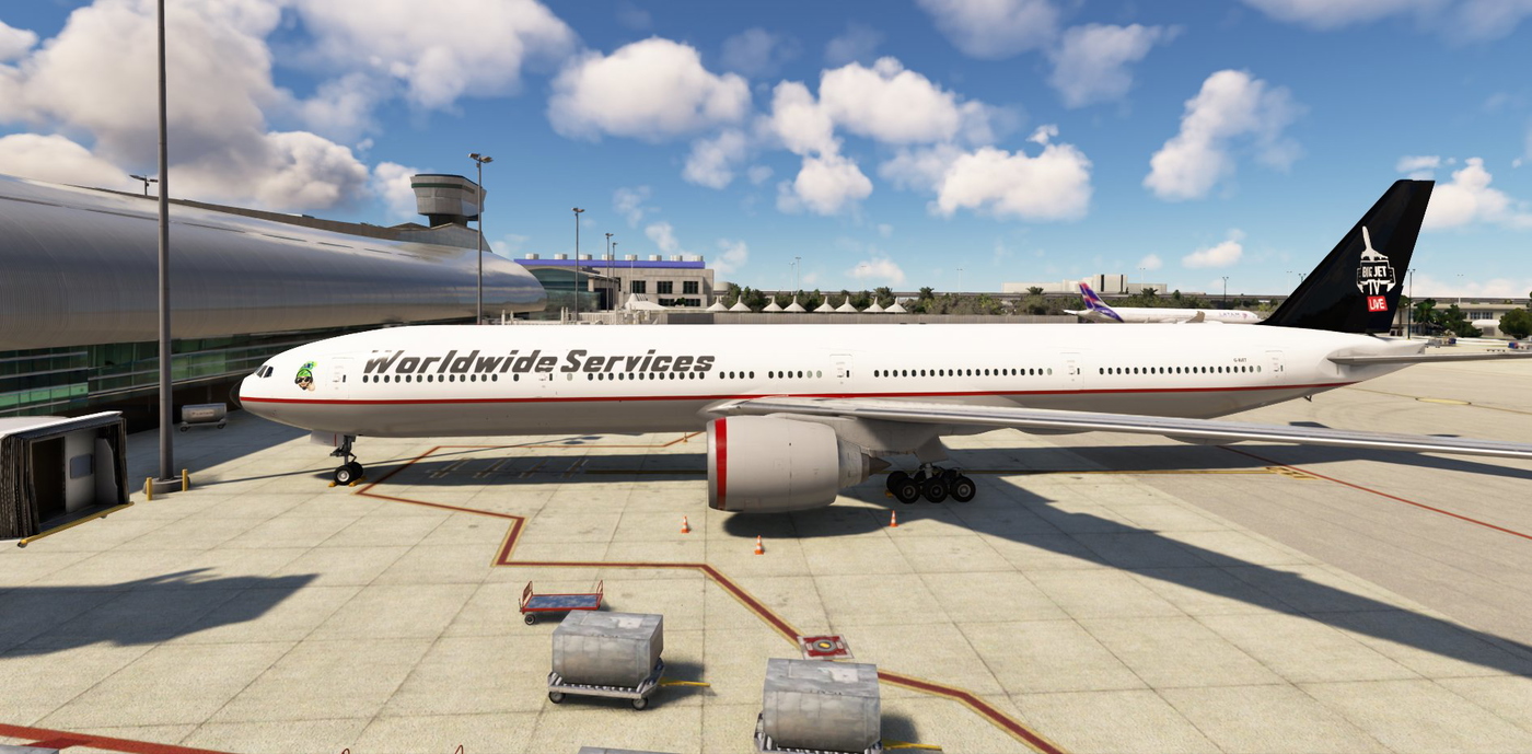PMDG B777-300ER Big Jet TV (Fictional) G-BIGJ for Microsoft Flight ...