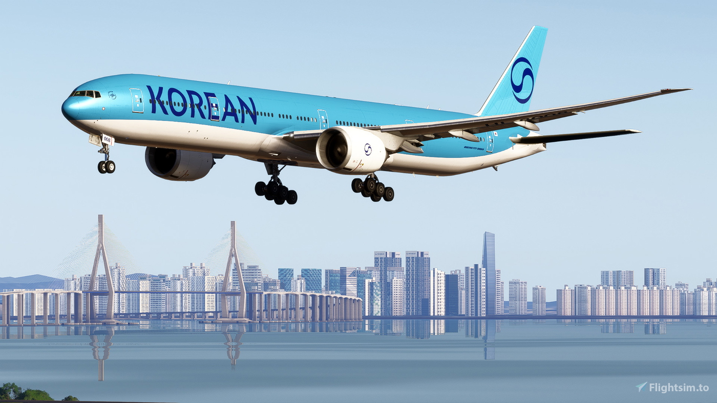 [PMDG B777-300ER] Korean Air New Livery PACK pour Microsoft Flight Simulator | MSFS