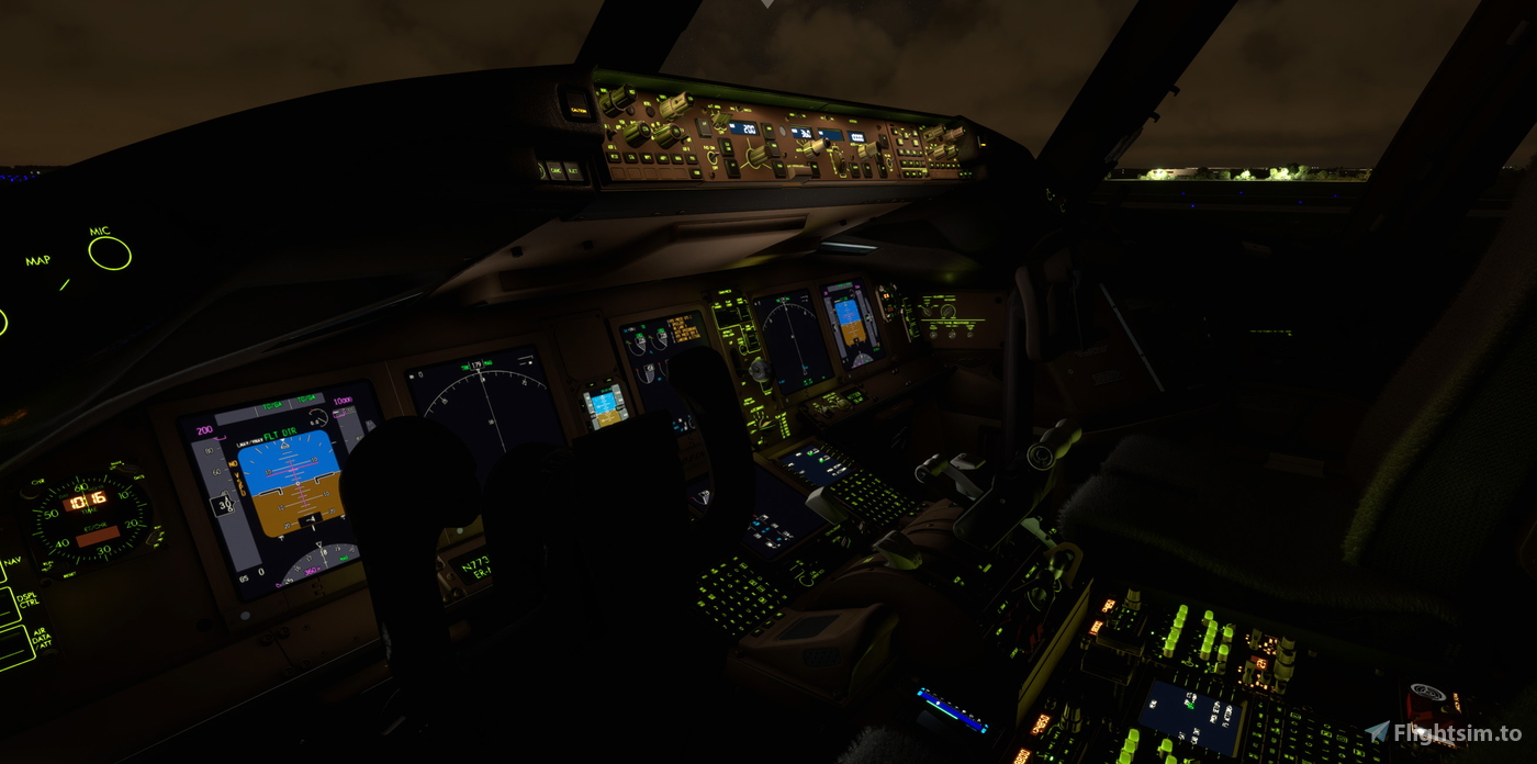 PMDG B77W, 777-200ER, & 777F Light Mod per Microsoft Flight Simulator ...