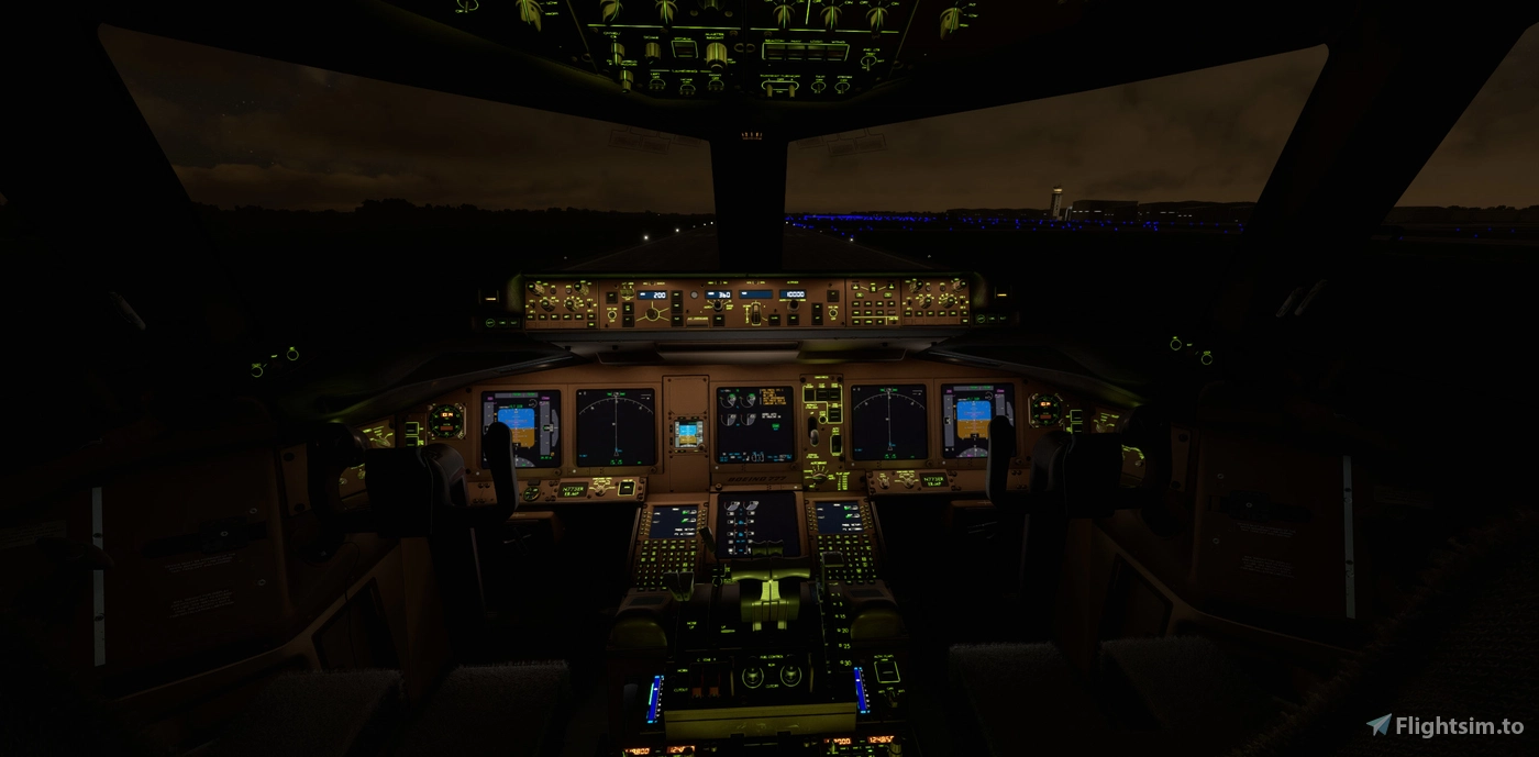 PMDG B77W, 777-200ER, & 777F Light Mod per Microsoft Flight Simulator ...