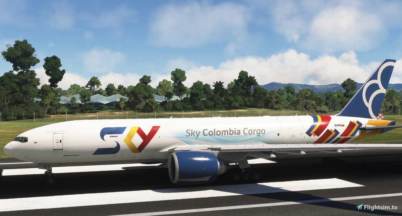 (PMDG B77F) Sky Colombia (8K) N114SK (VA) per Microsoft Flight ...