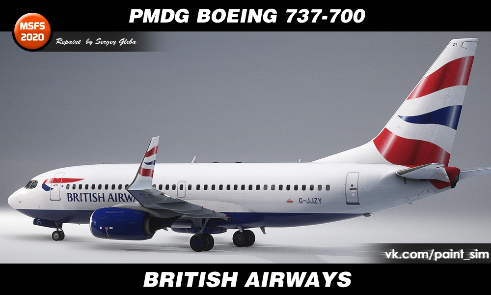 PMDG Boeing 737-700 - British Airways - MSFS Add-on - Flightsim.to