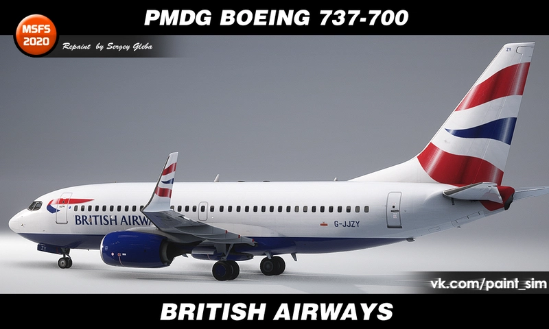 PMDG Boeing 737-700 - British Airways for Microsoft Flight Simulator | MSFS