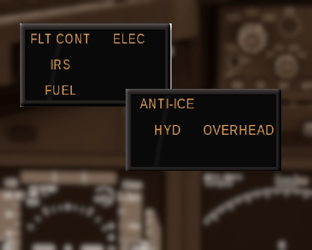 PMDG Boeing 737-700 System Annunciator Panel Airmanager Instrument for ...