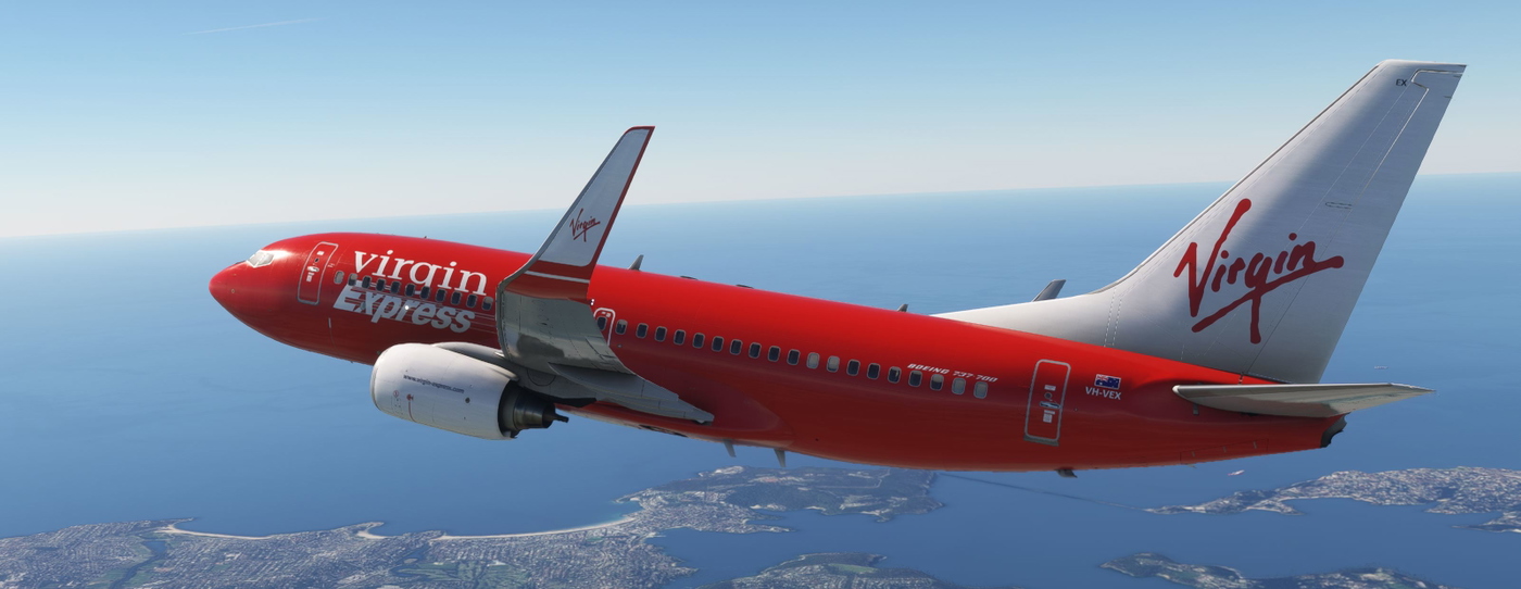 PMDG Boeing 737-700 Virgin Express VH-VEX 对于 Microsoft Flight Simulator ...