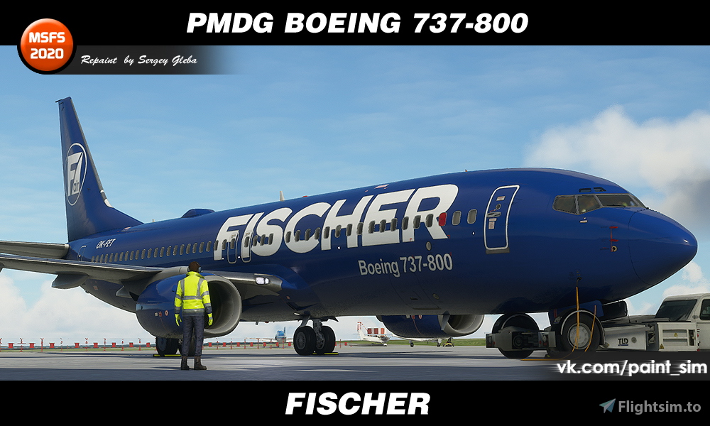 PMDG Boeing 737-800 - Fischer para Microsoft Flight Simulator | MSFS