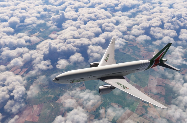 Pmdg Boeing 777 200 ER Alitalia last livery i-disu のために Microsoft ...