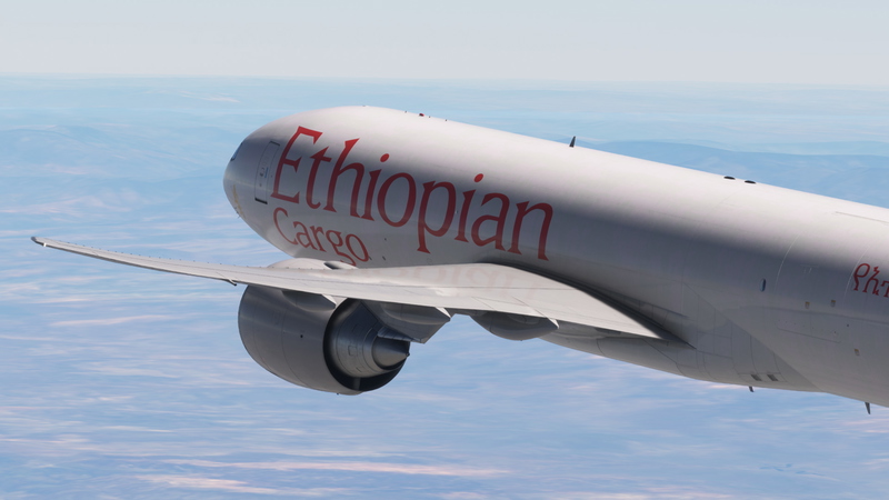 PMDG Boeing B777F Ethiopian Cargo | 4K for Microsoft Flight Simulator ...