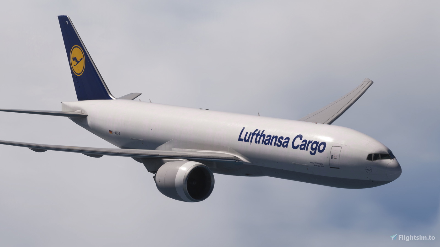 PMDG Boeing B777F Lufthansa Cargo Old Livery Pack | 4K for Microsoft Flight Simulator | MSFS