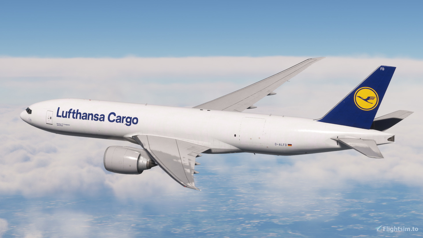 PMDG Boeing B777F Lufthansa Cargo Old Livery Pack | 4K 对于 Microsoft Flight Simulator | MSFS