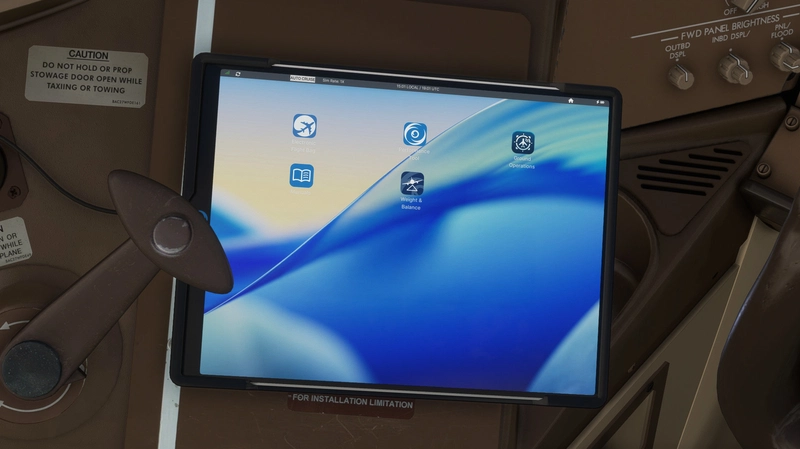 PMDG iPad OS 26 Wallpaper pour Microsoft Flight Simulator | MSFS