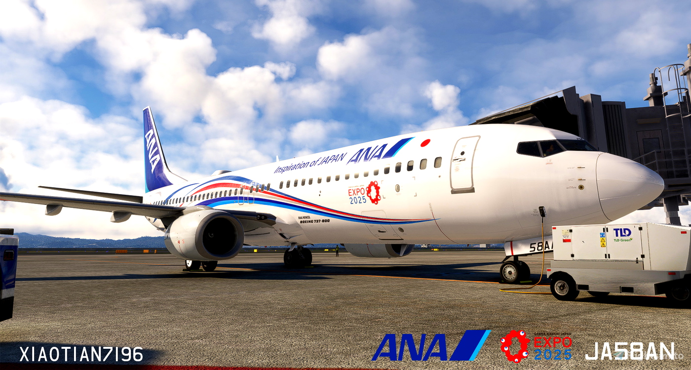 PMDG NG3 737-881 ANA EXPO 2025 Osaka JA58AN Livery for Microsoft Flight Simulator | Feed