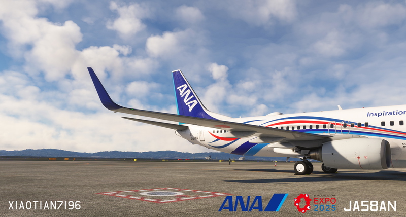 PMDG NG3 737-881 ANA EXPO 2025 Osaka JA58AN Livery for Microsoft Flight Simulator | MSFS