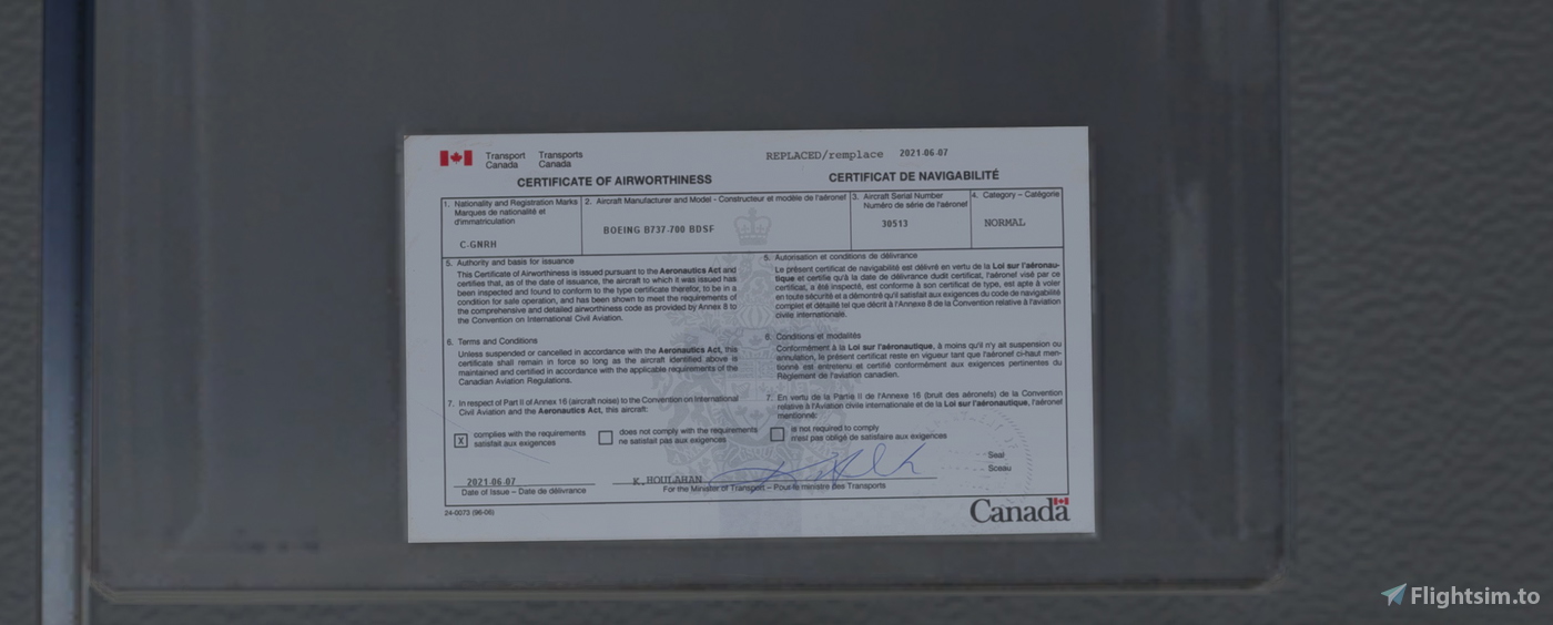 PMDG Nolinor B737-700 BDSF (Fictional Livery) for Microsoft Flight ...