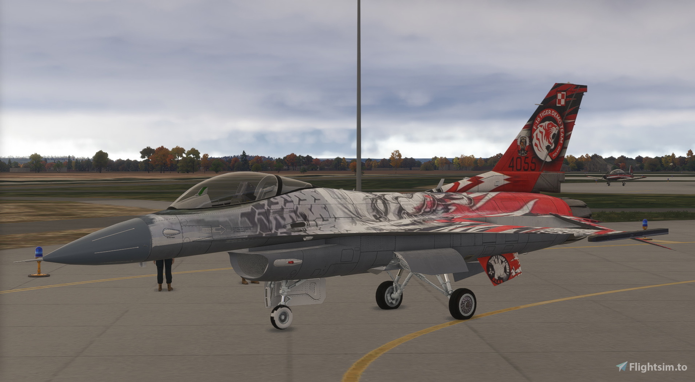 Polish Air Force F-16 10 Years Tiger Demo (RIP SLAB) pour Microsoft Flight Simulator | MSFS
