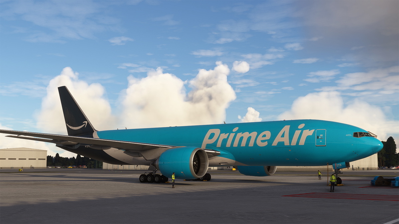Prime Air Blue PMDG B777F for Microsoft Flight Simulator | MSFS