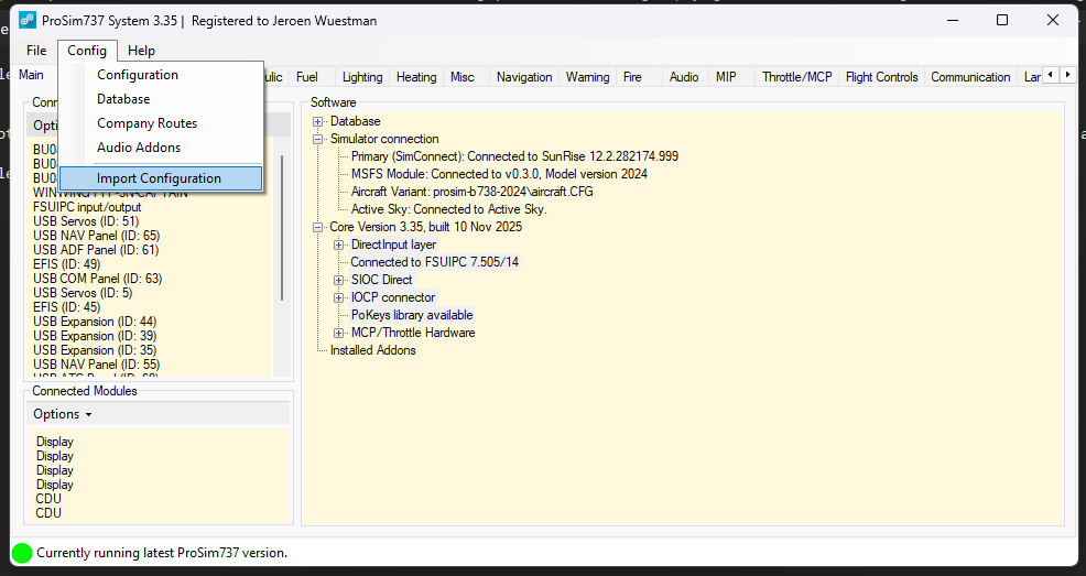 ProSim737 = Winwing PFP-3N configs for Microsoft Flight Simulator | MSFS