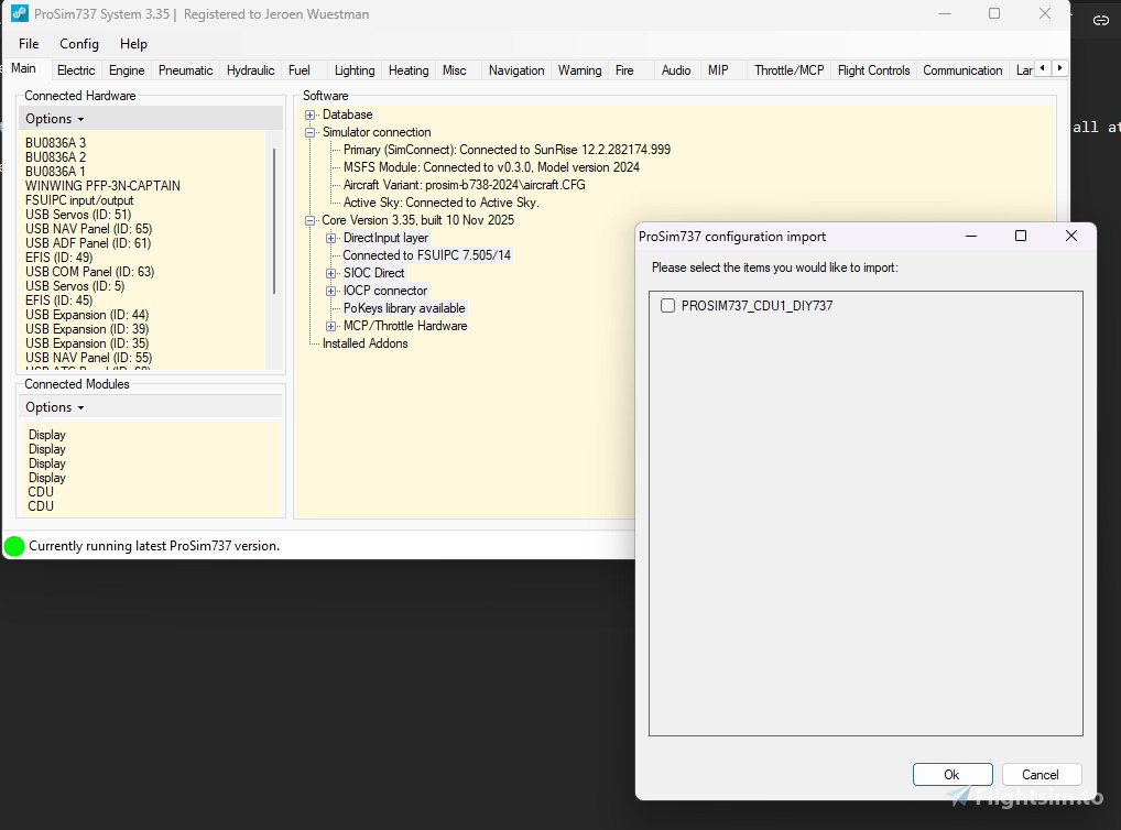 ProSim737 = Winwing PFP-3N configs for Microsoft Flight Simulator | MSFS