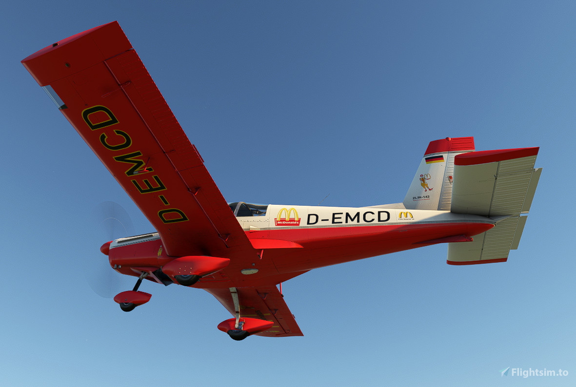 PWDT Zlin 142 / "McDonald's" / 2 versions (as requested) for Microsoft ...