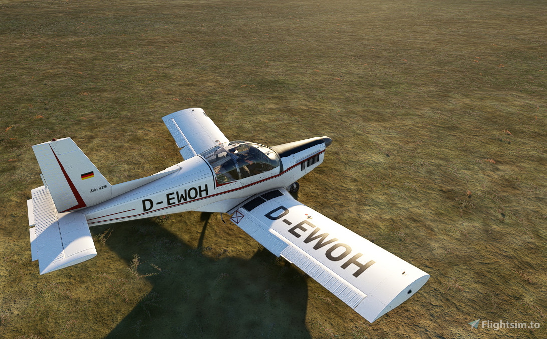 PWDT Zlin 142 D-EWOH (fict. livery for Z-42 mid 90' s) для Microsoft ...