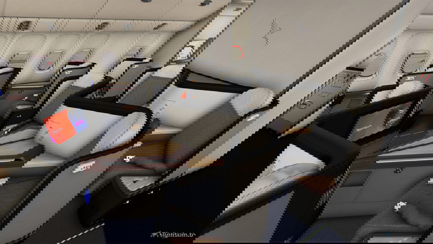 Qantas Airlines & Cabin PMDG B777-200ER for Microsoft Flight Simulator ...