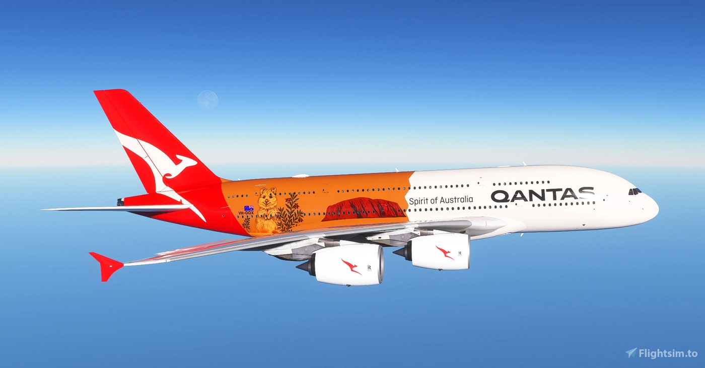 Qantas VH-OMS | PACK | FICTIONAL Design 对于 Microsoft Flight Simulator ...