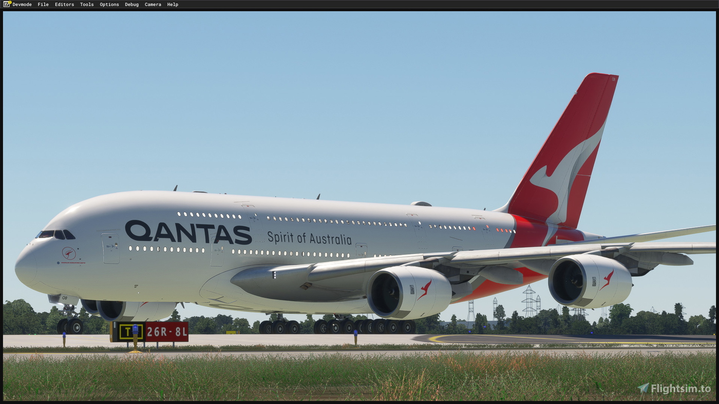 Qantas VH-OQB Flybywire A380 [raimbotrax][8K] for Microsoft Flight Simulator | MSFS