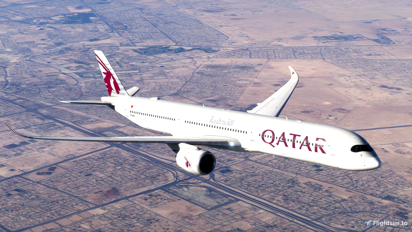 Threads - Qatar Airways A7-AOD A350-1000 对于 Microsoft Flight Simulator ...