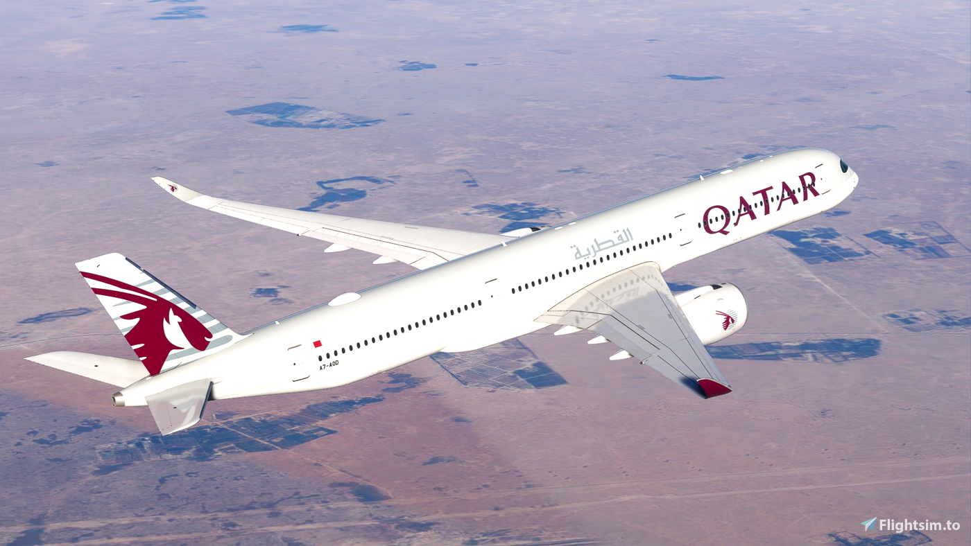 Threads - Qatar Airways A7-AOD A350-1000 对于 Microsoft Flight Simulator ...