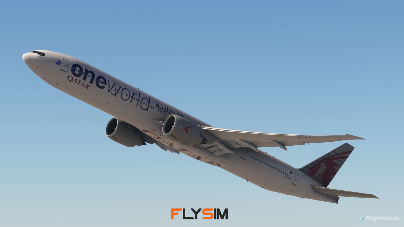 Qatar Airways | Oneworld | A7-BAG | PMDG Boeing 777-300ER for Microsoft Flight Simulator | MSFS