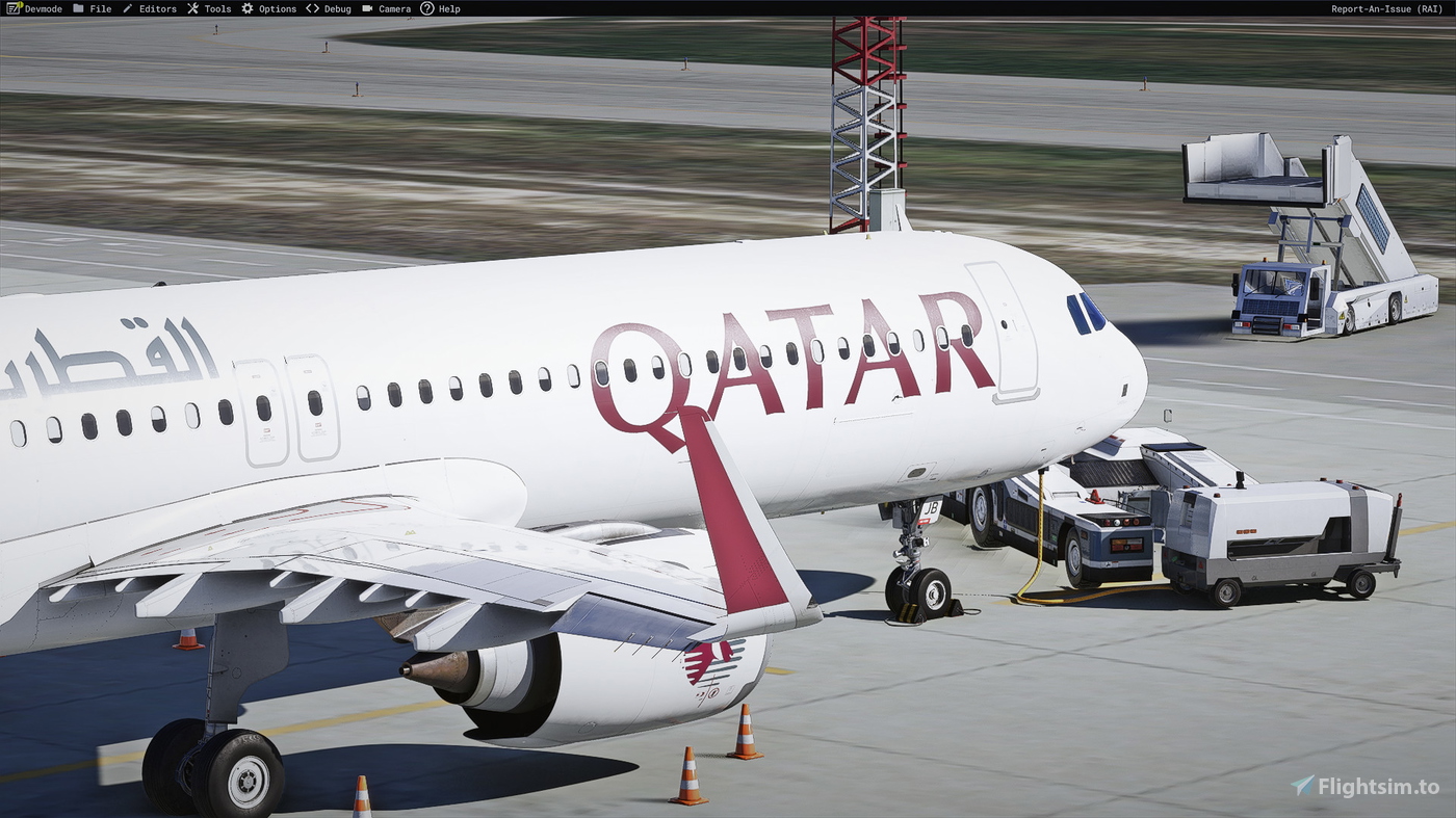 Qatar Airways A7-AJB livery Inibuilds A321LR MSFS2024 pro Microsoft ...