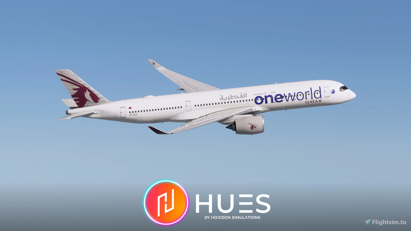 Qatar Airways [A7-ALZ 'Oneworld'] - IniBuilds A350-900 for Microsoft Flight Simulator | MSFS