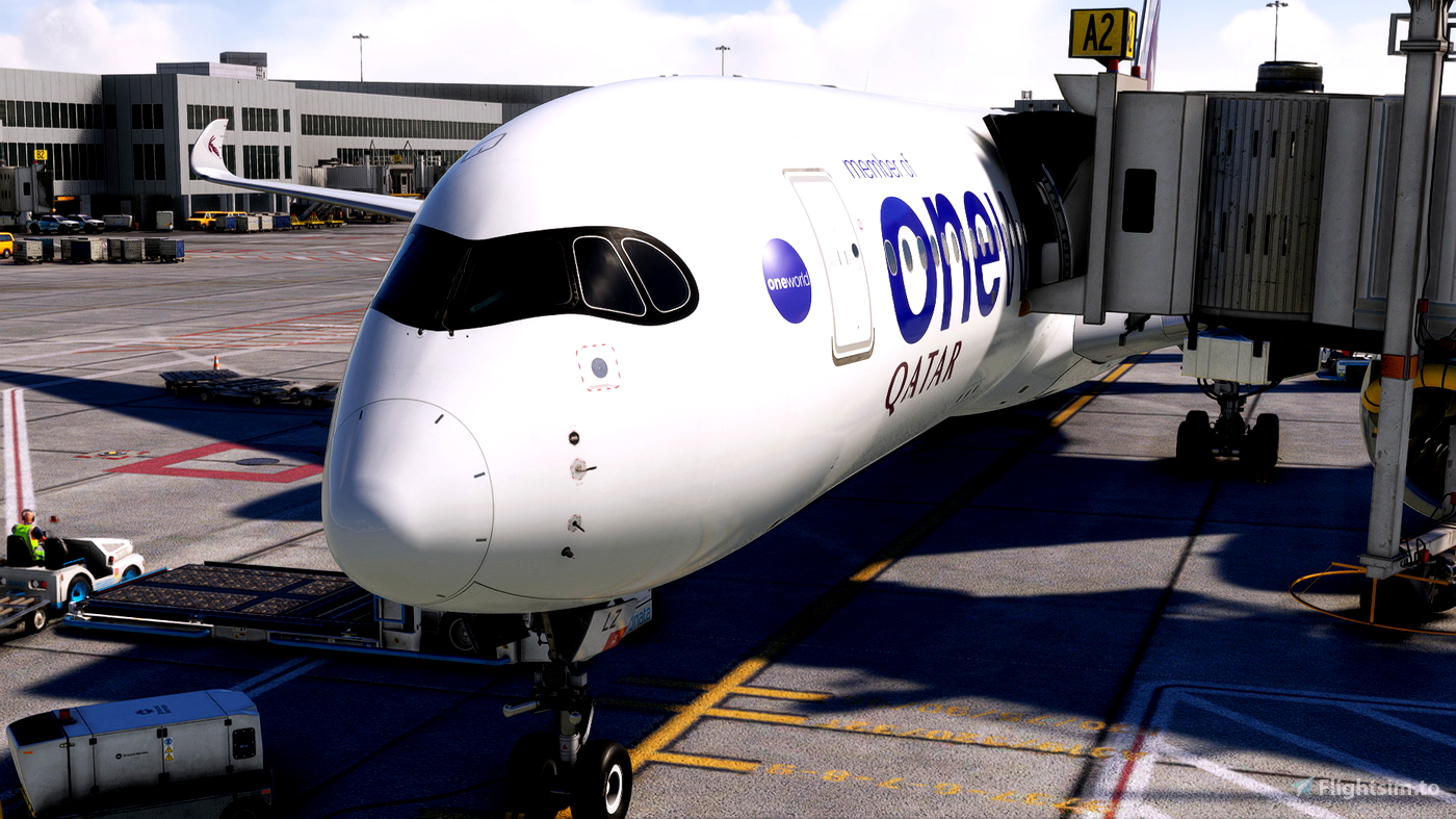 Threads - Qatar Airways [A7-ALZ 'Oneworld'] - IniBuilds A350-900 voor Microsoft Flight Simulator ...