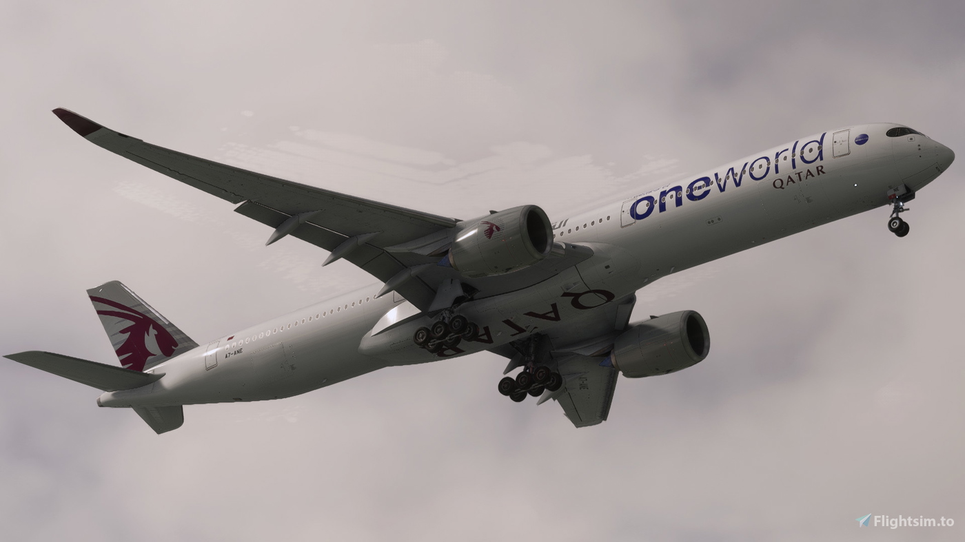 Qatar Airways [A7-ANE 'Oneworld'] - IniBuilds A350-1000 for Microsoft Flight Simulator | MSFS