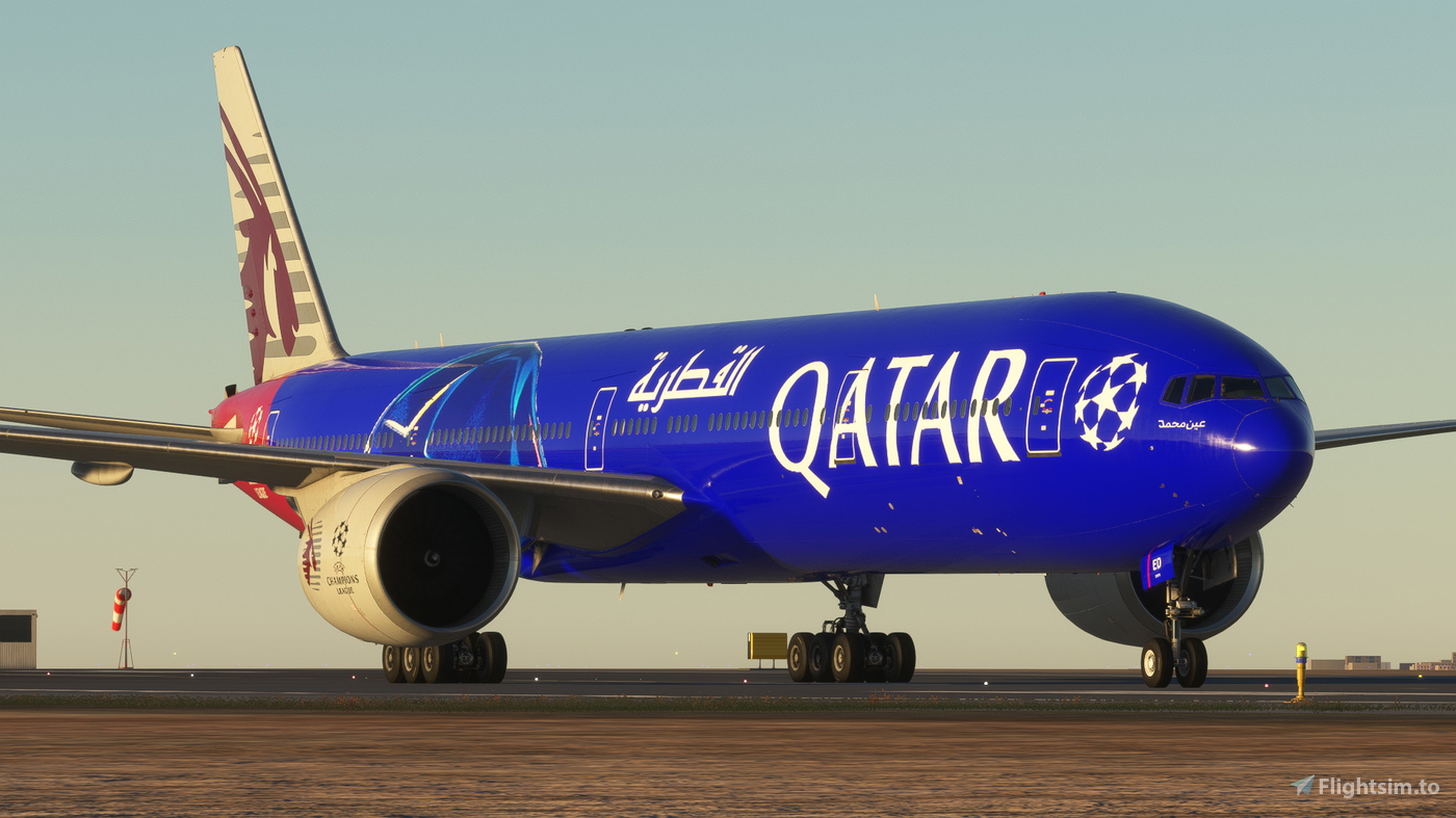 Qatar Airways (A7-BED) UEFA PSG Champions League [8K] pour Microsoft ...