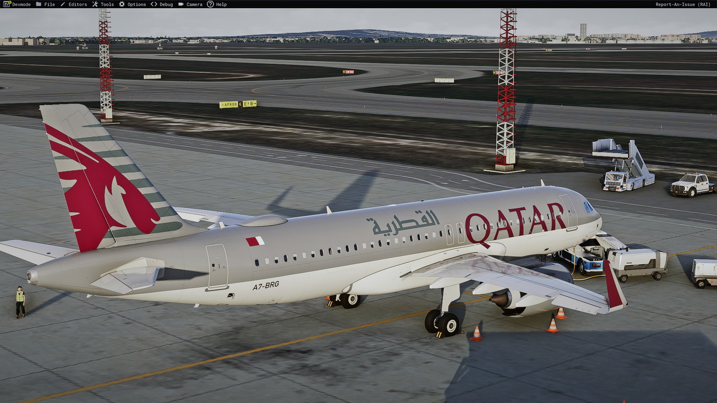 Qatar Airways A7-BRG livery Inibuilds A320NEO MSFS2024 (With cabin) för ...