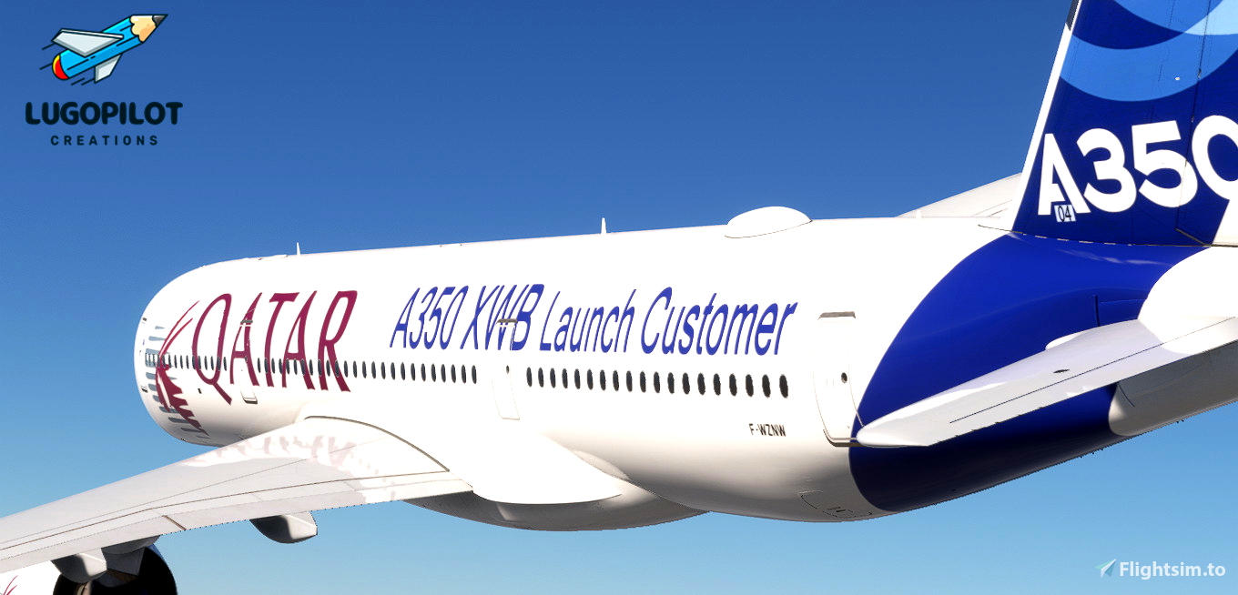 Qatar Airways F-WZNW (High-Fidelity) | inibuilds a350-900 pour ...