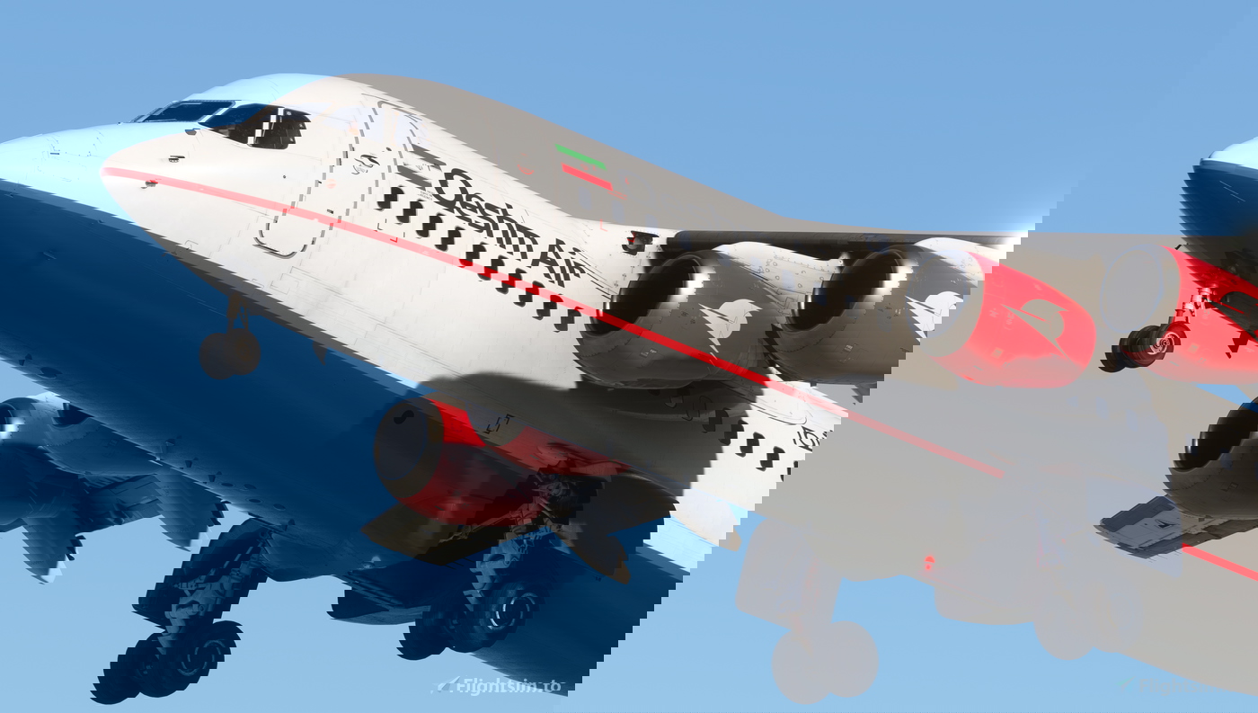 Qeshm Air EP-FQV Just Flight Avro RJ 100 - 8K for Microsoft Flight Simulator | MSFS