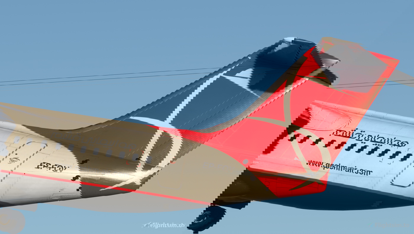 Qeshm Air EP-FQV Just Flight Avro RJ 100 - 8K for Microsoft Flight ...