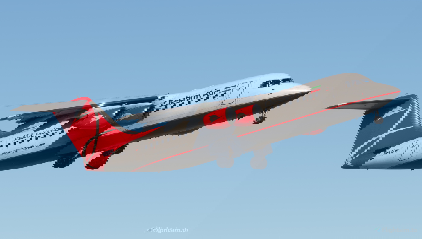 Qeshm Air EP-FQV Just Flight Avro RJ 100 - 8K for Microsoft Flight ...