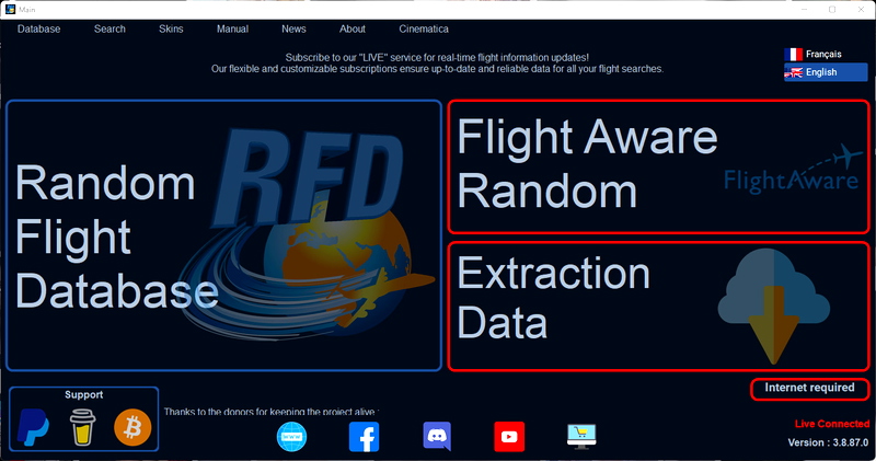 Threads - Random Flight Database para Microsoft Flight Simulator | MSFS