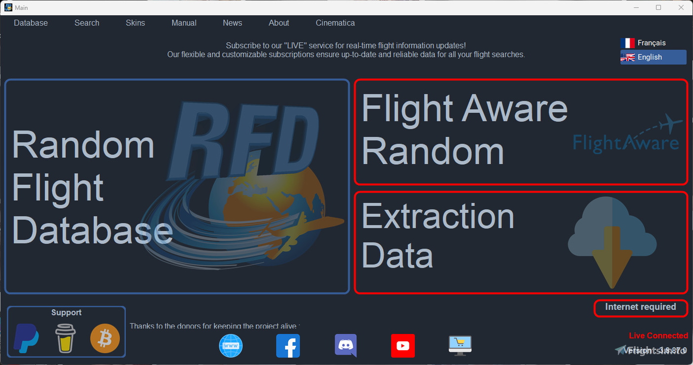 Random Flight Database for Microsoft Flight Simulator | MSFS