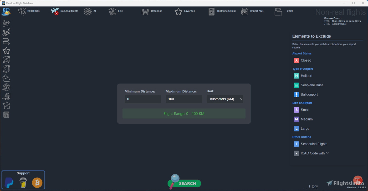Random Flight Database for Microsoft Flight Simulator | MSFS