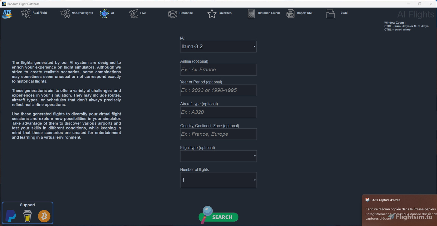 Random Flight Database for Microsoft Flight Simulator | MSFS