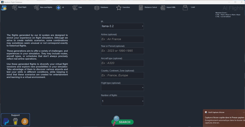 Random Flight Database for Microsoft Flight Simulator | MSFS